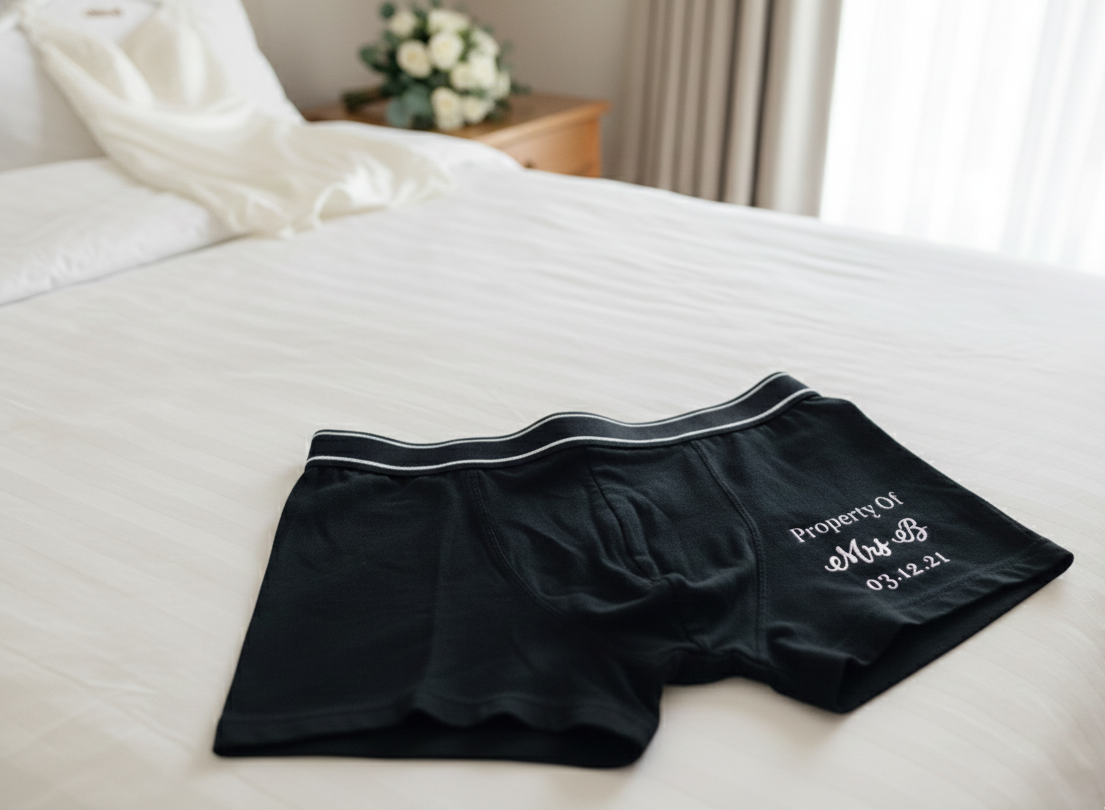Personalised Groom Boxer Shorts | Wedding Gift