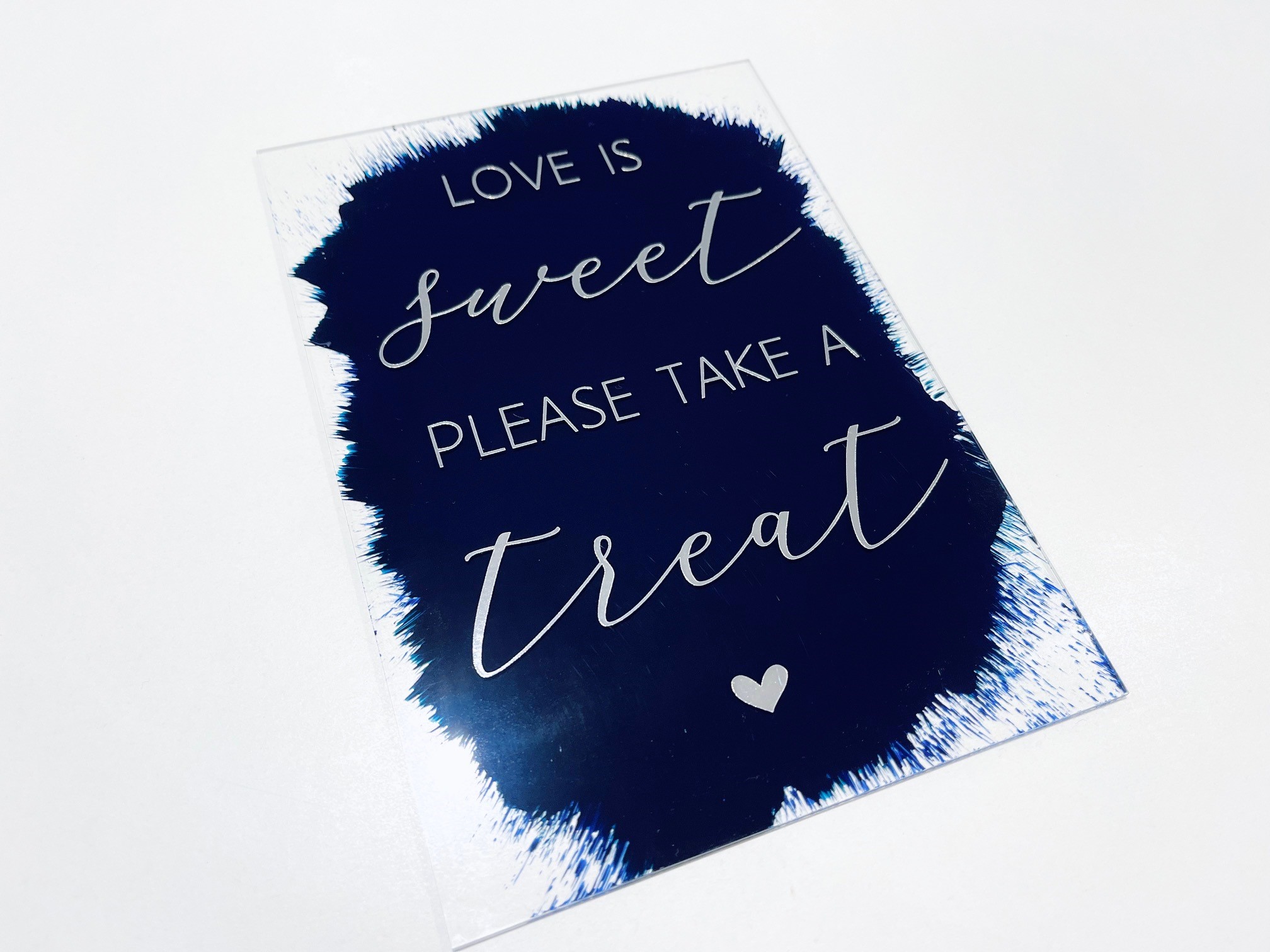 Acrylic Sweet Table Sign – Love is Sweet Wedding Décor