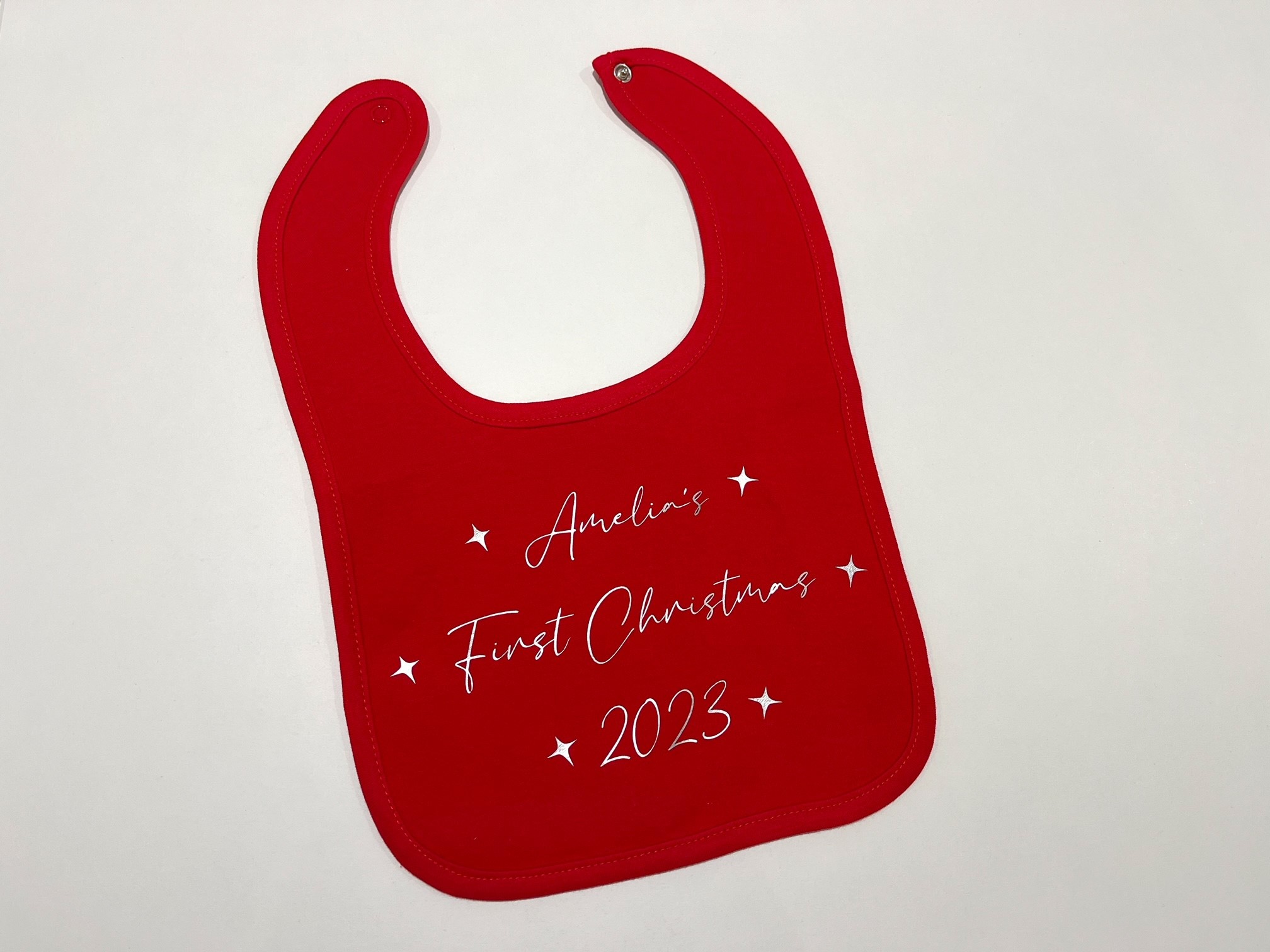 Personalised First Christmas Bib | Shop Online Today