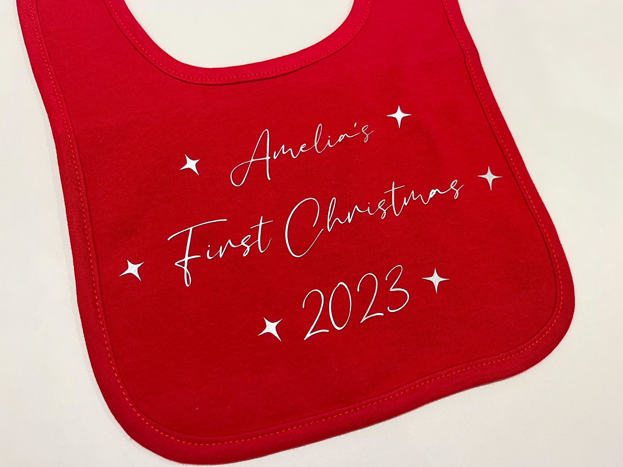 Personalised First Christmas Bib | Shop Online Today